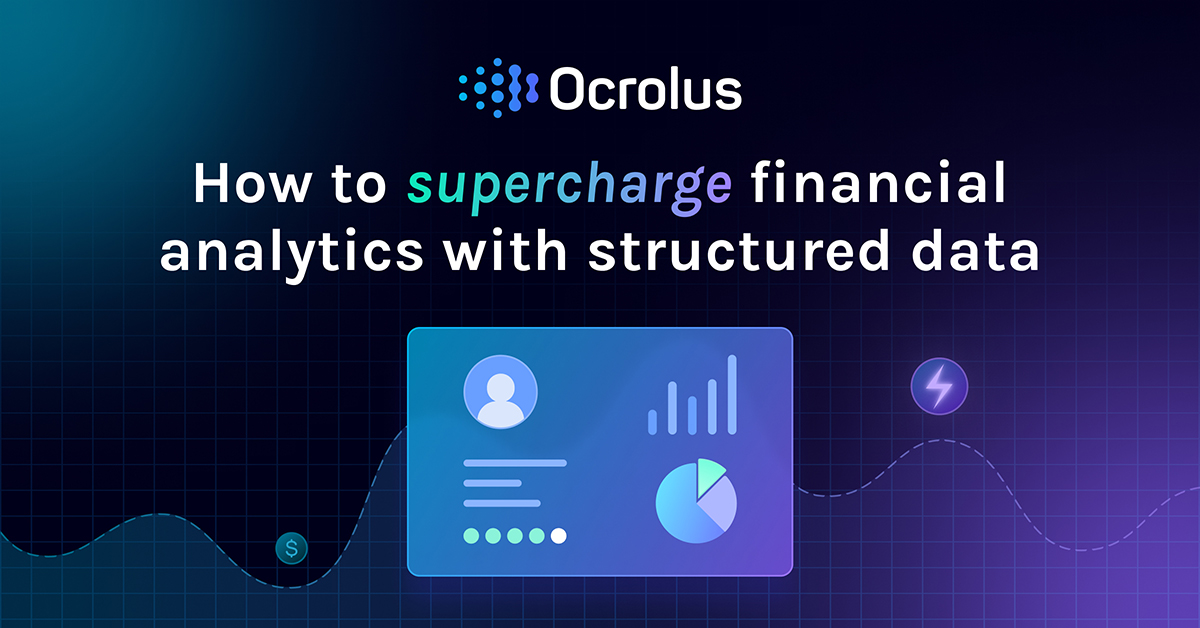 How to Enhance Financial Analytics with Structured Data | Ocrolus