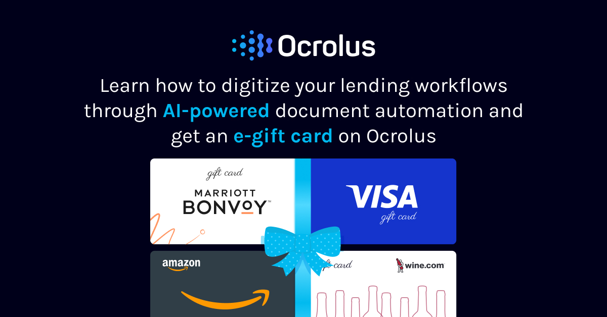 Digitize Your Workflows With Ocrolus And Get Your E-Gift Card - Ocrolus